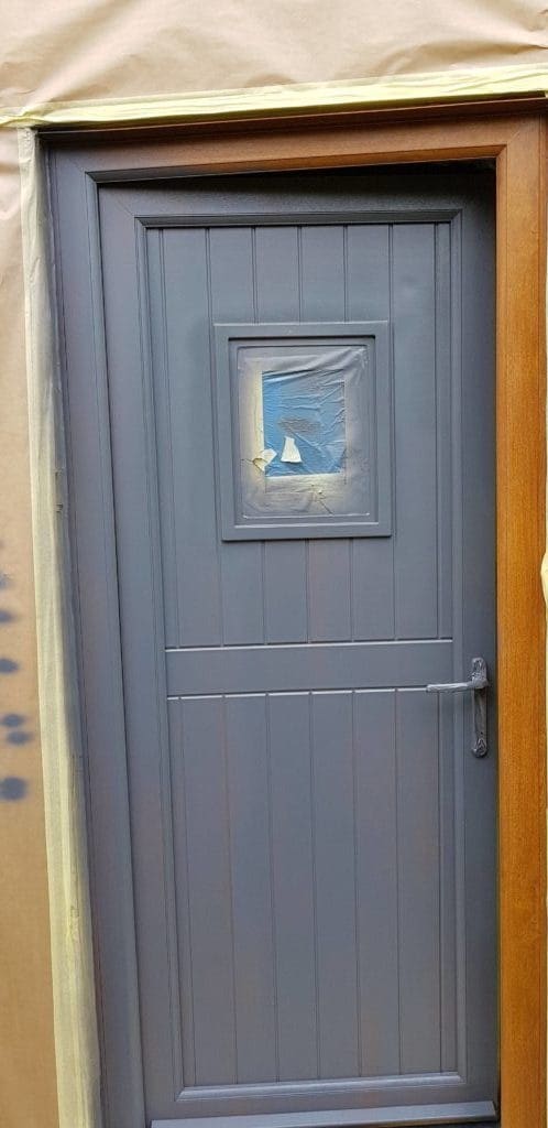 Upvc spraying Sheffield, Anthracite Grey Windows. call us Spraymasters UK