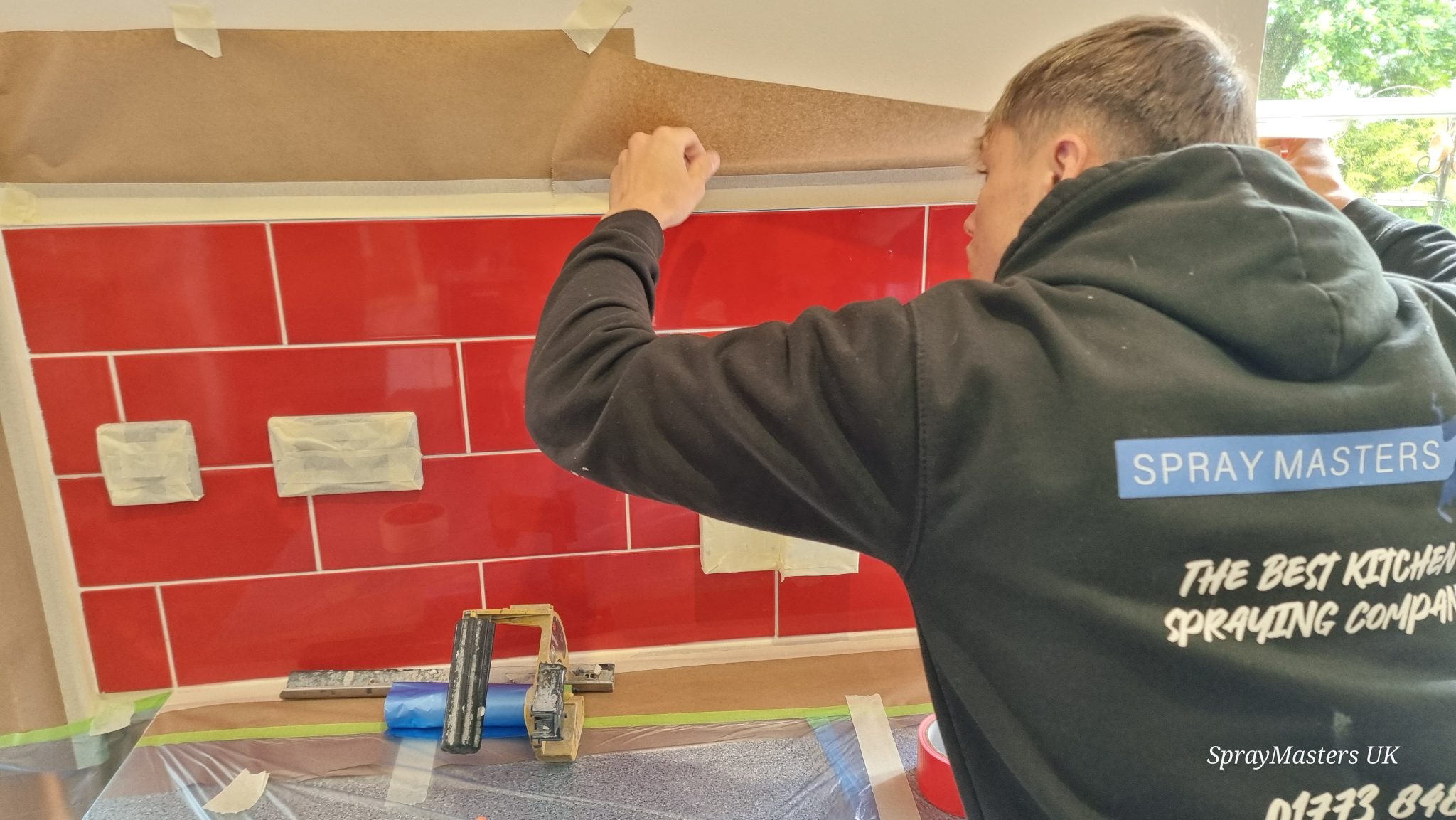 Spraying Kitchen Cabinets in Derby - Worktops & Cabinets